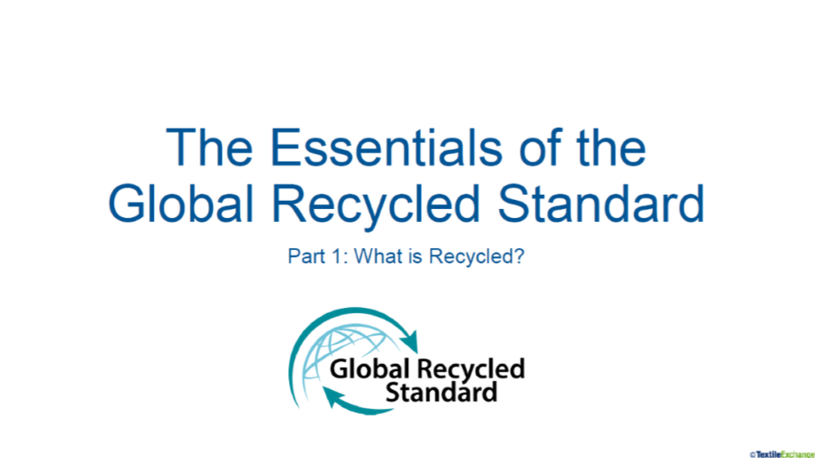 The Essentials of the Global Recycled Standard - Part One: What is ...
