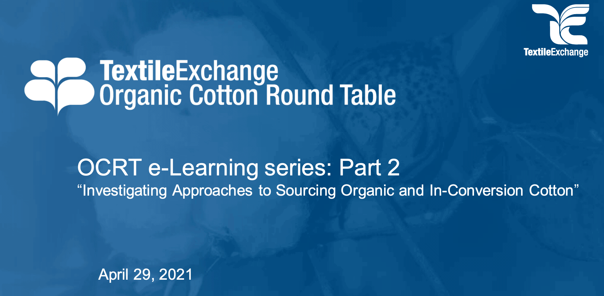 OCRT e-Learning series: Part 2 “Investigating Approaches to Sourcing ...