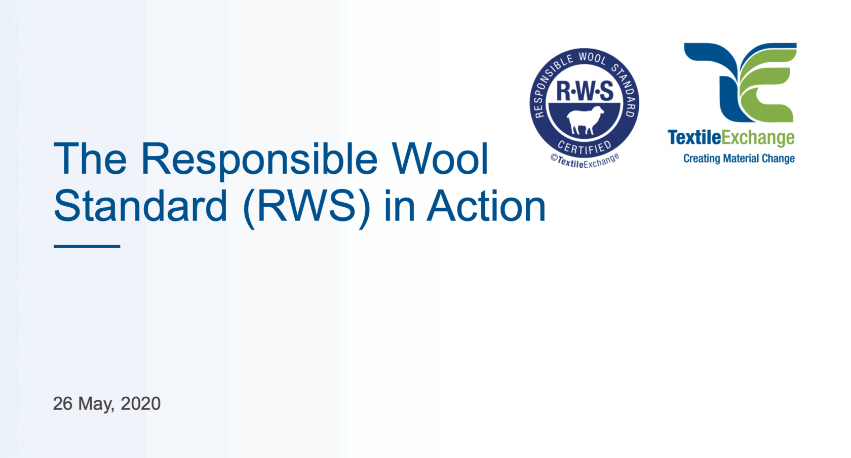 Responsible Wool Standard (RWS) in Action - Textile Exchange