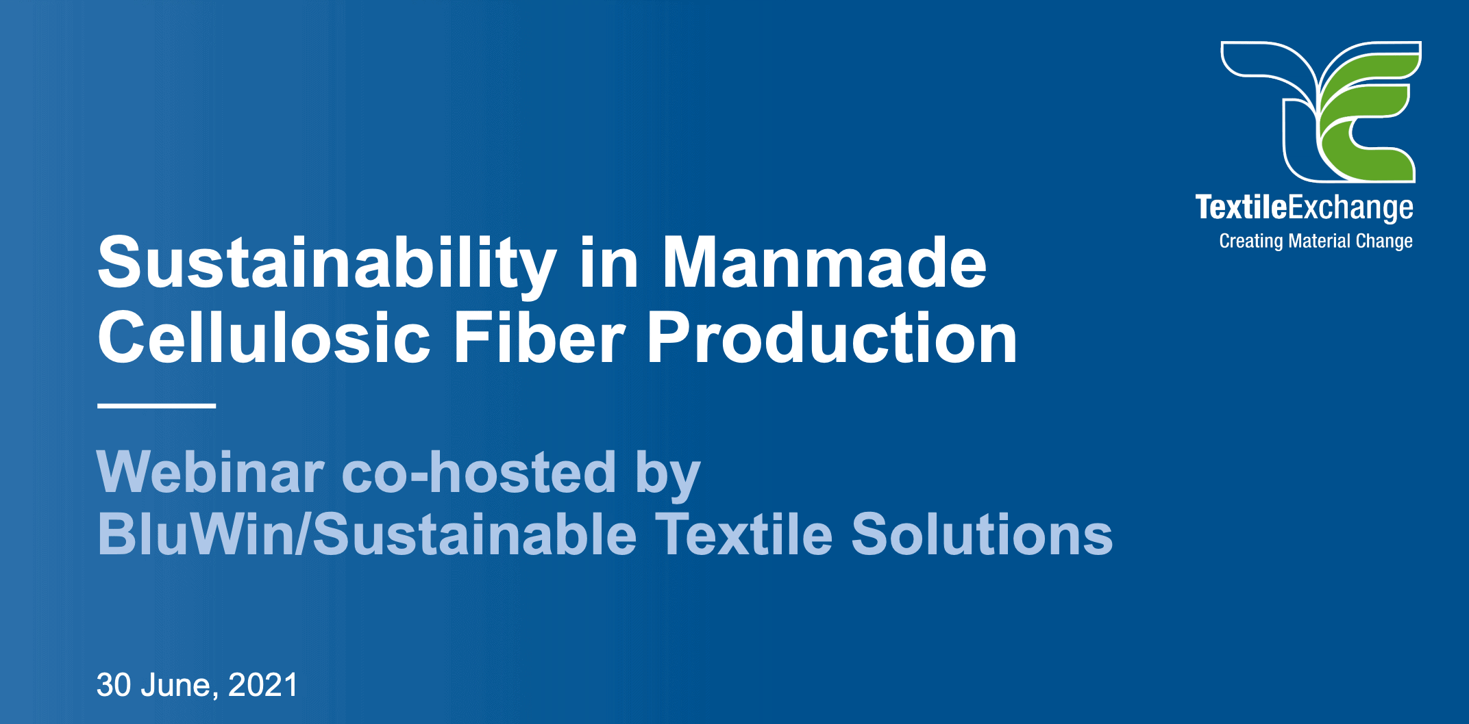 Sustainability in Manmade Cellulosic Fiber Production - Textile Exchange