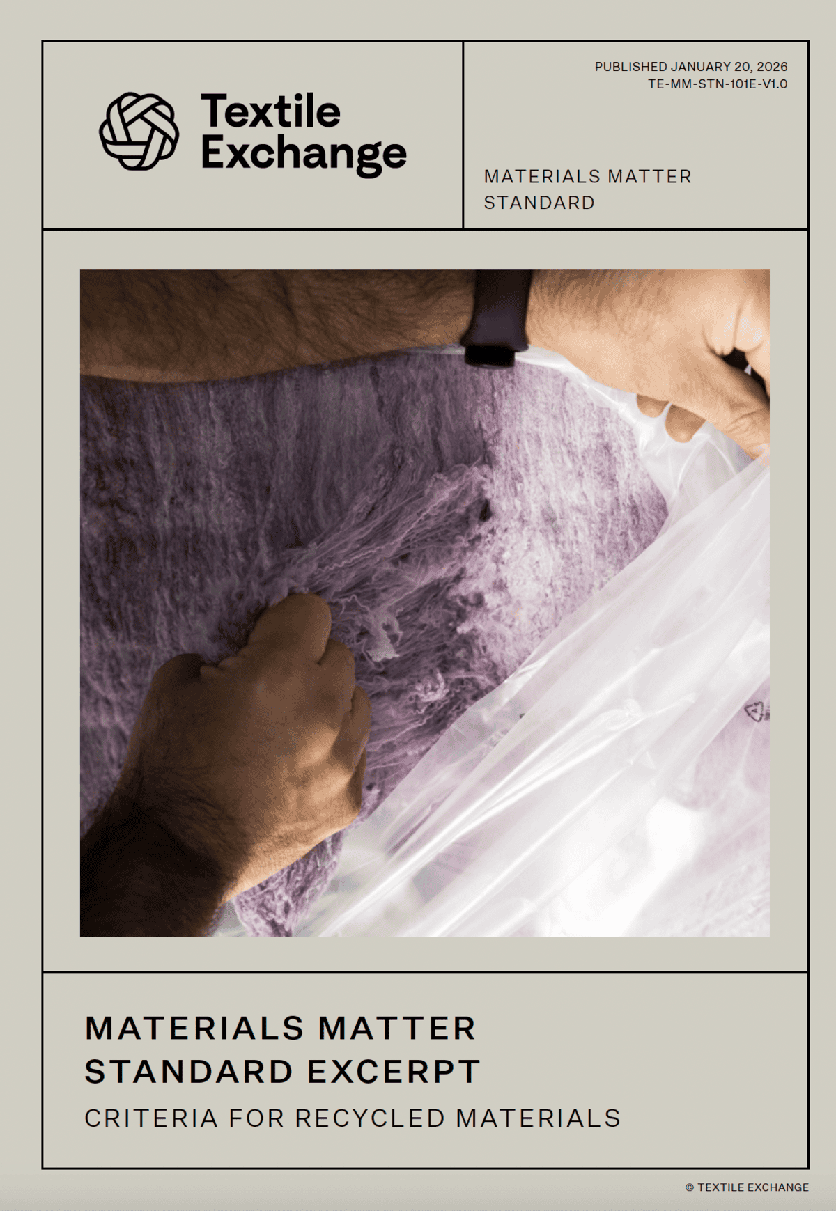 TE-MM-STN-101E Materials Matter Standard Excerpt: Criteria for Recycled ...